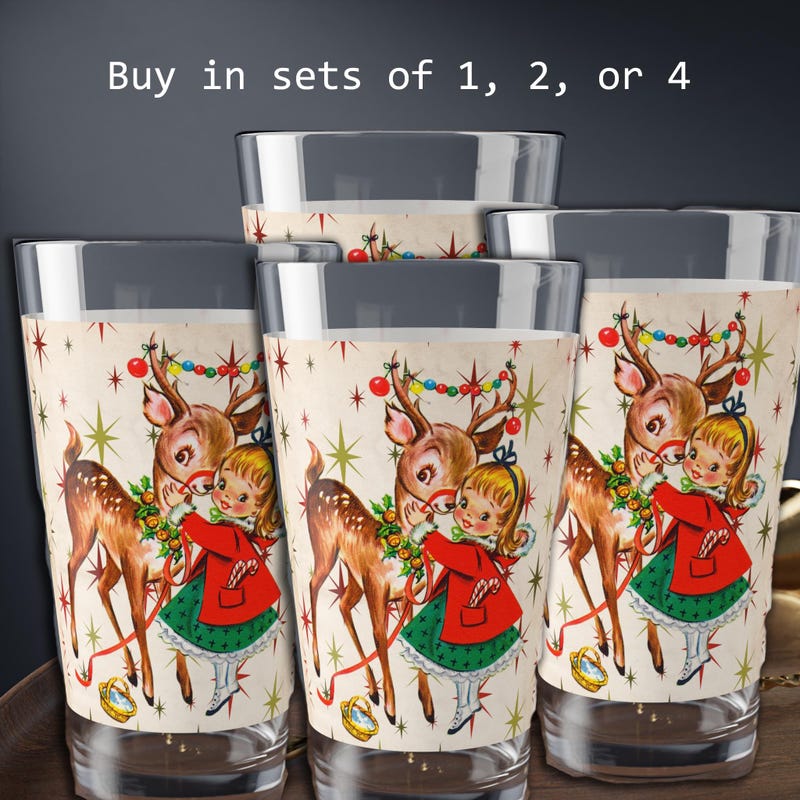 Christmas Glassware - Etsy