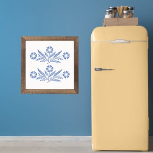 Inspired Corningware Blue Cornflower Wall Artwork, Pyrex Pattern Wall ...