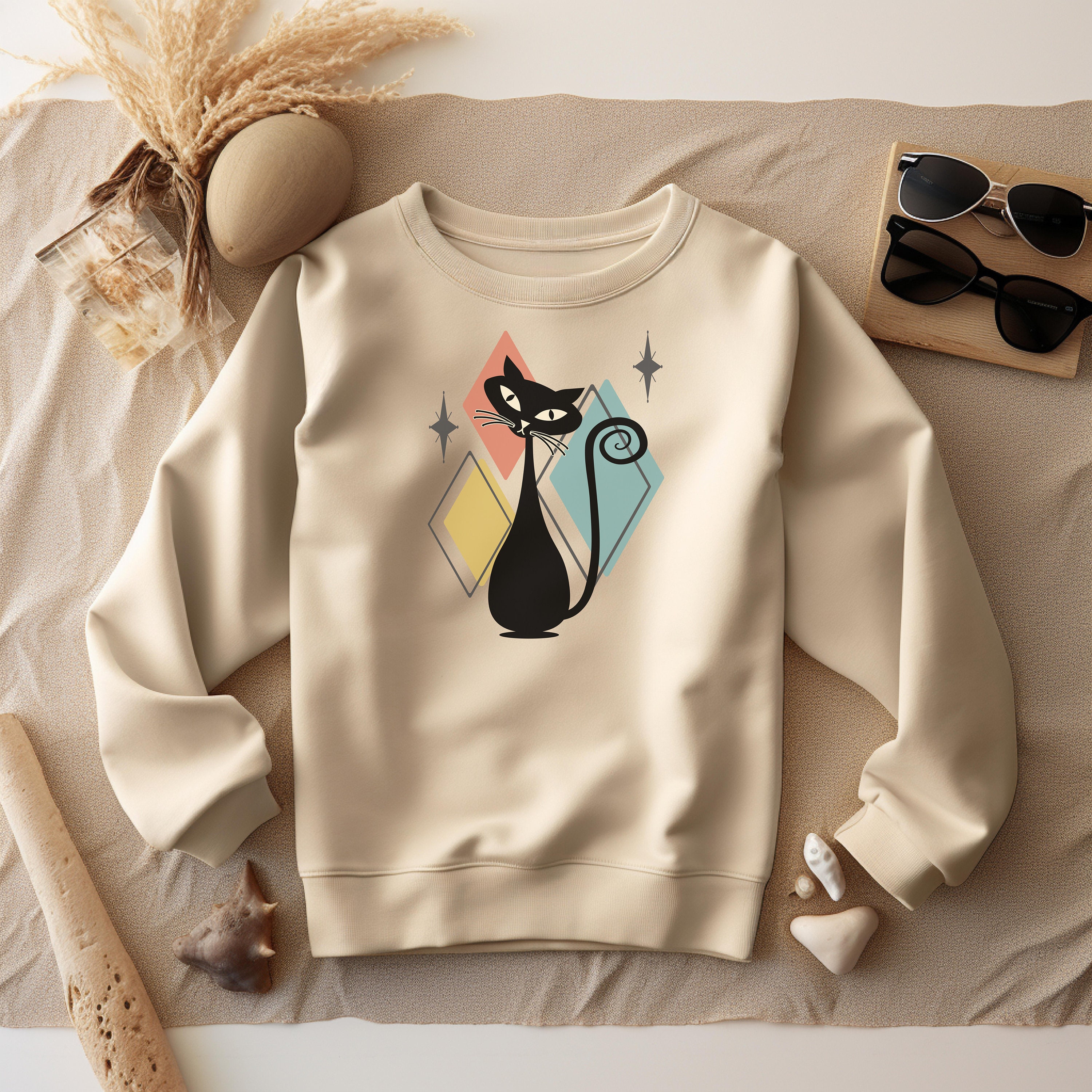 Atomic Cat Sweatshirt, Atomic Cat Gift for Mom, Atomic Cat Mom Gift ...