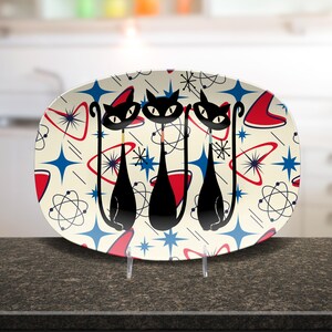 Atomic Cat Platter Atomic Cat Party Platter Atomic Cat Serving Tray Mid ...