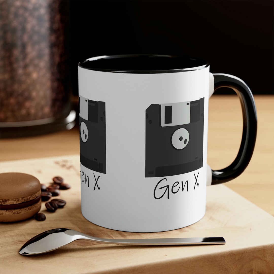Gen X Floppy Disk Coffee Mug, Gen X Gifts, Gen X Mug, Generation X Mug ...