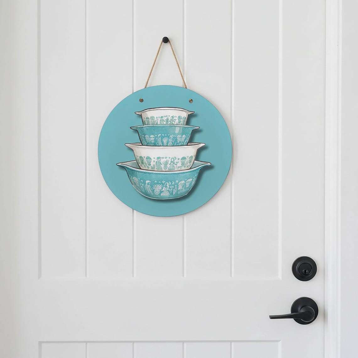 Pyrex Amish Butterprint Door Sign Vintage Kitchen Wall Art or Farmhouse ...