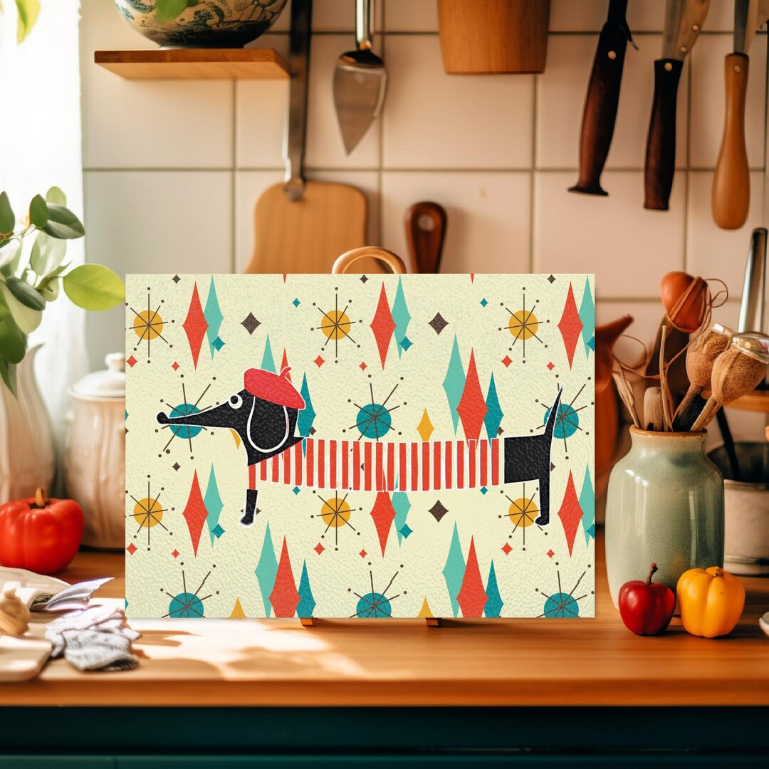 Atomic Dog Cutting Board Dachshund Cheese Board Atomic Dog Serving Tray ...