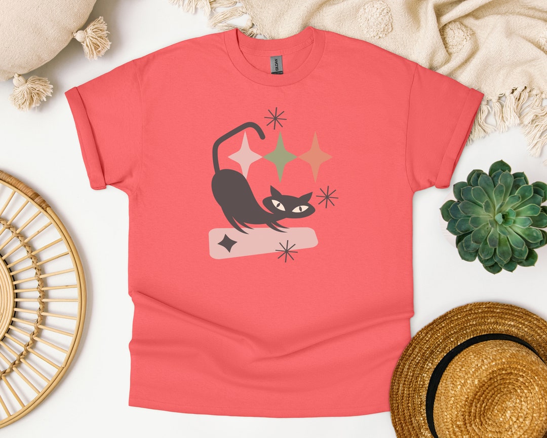 Atomic Cat Shirt, Atomic Cat Gift for Her, Atomic Cat Gift for Him, Mid ...