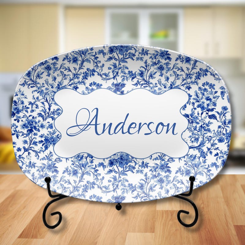 Melamine Floral Platter - Etsy