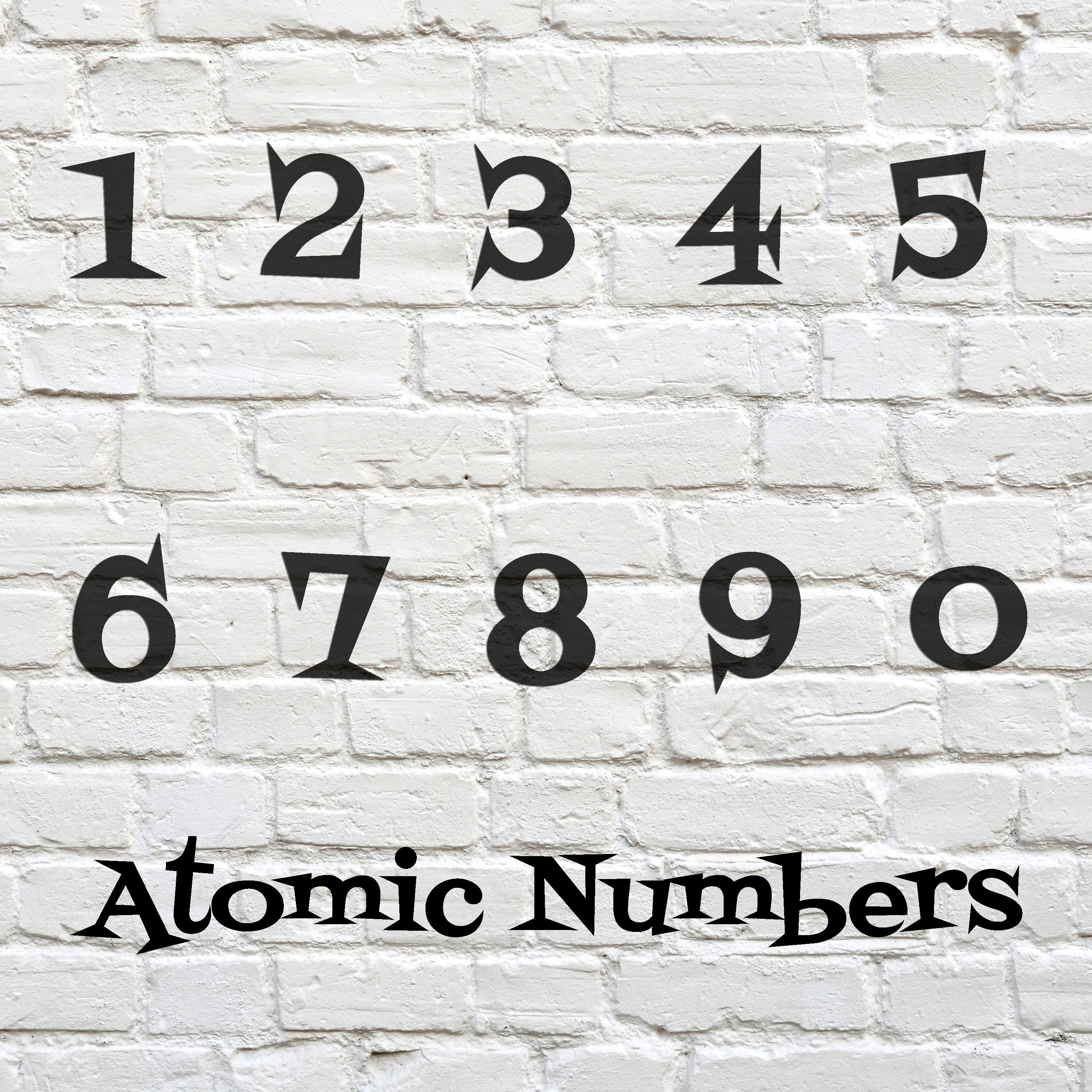 Mid Century Atomic Metal House Number Sign, Modern Address Sign ...