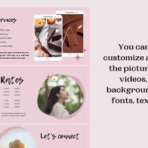 Pink UGC Creator Portfolio Website Editable in Canva | Influencers ...
