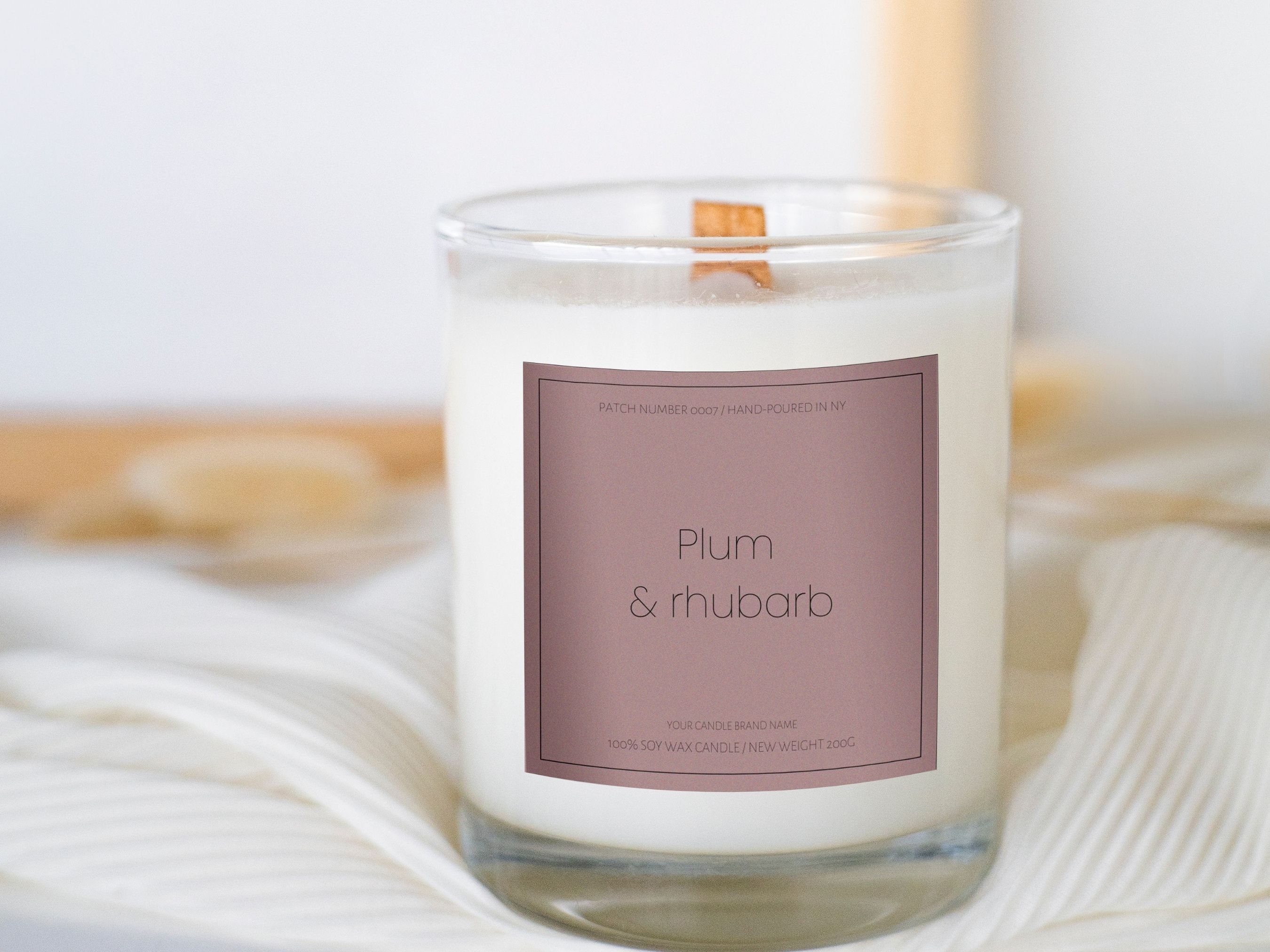 Editable Canva Candle Label Templates Custom Printable Candle Labels ...