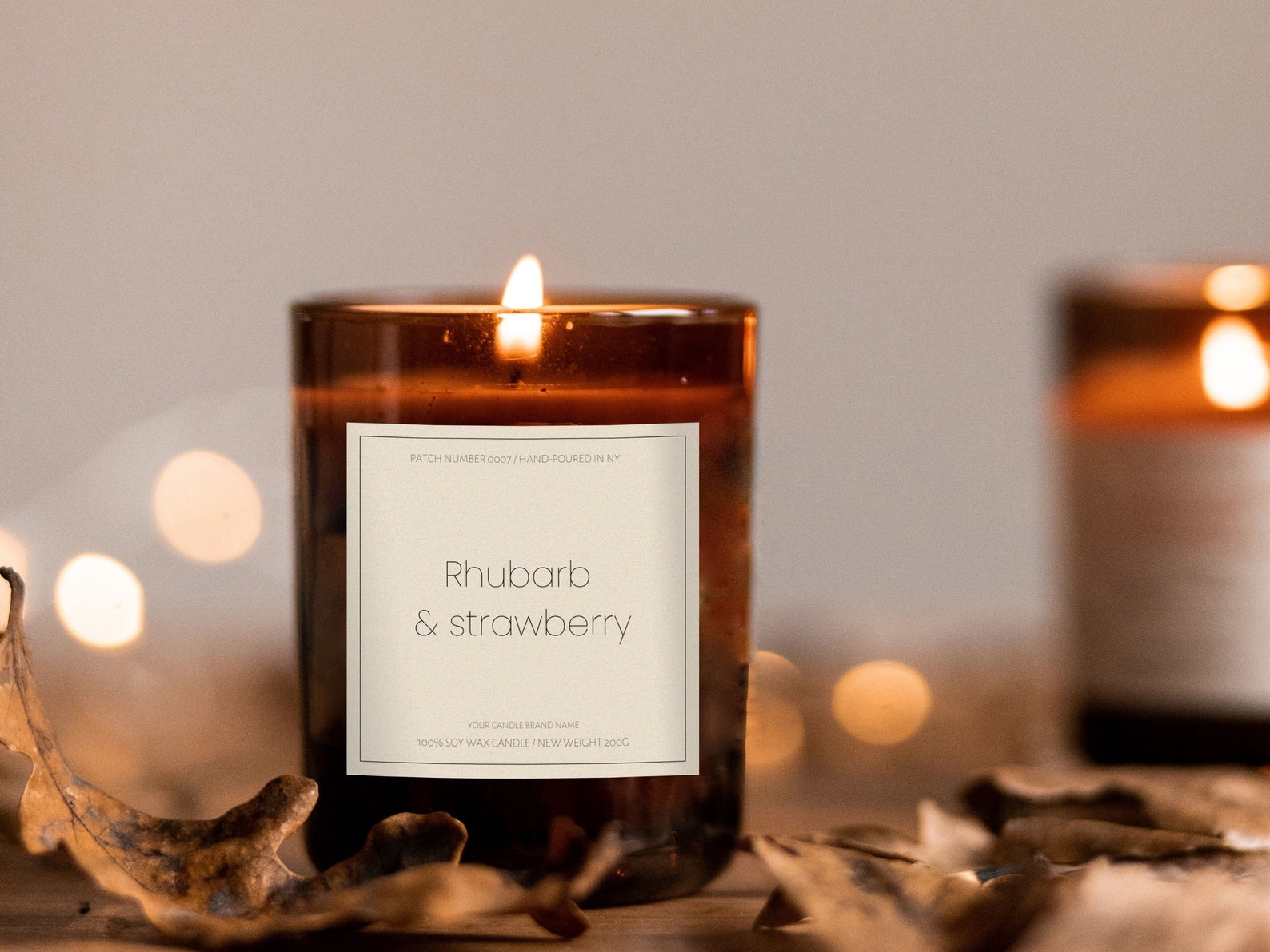 Editable Canva Candle Label Templates Custom Printable Candle Labels ...