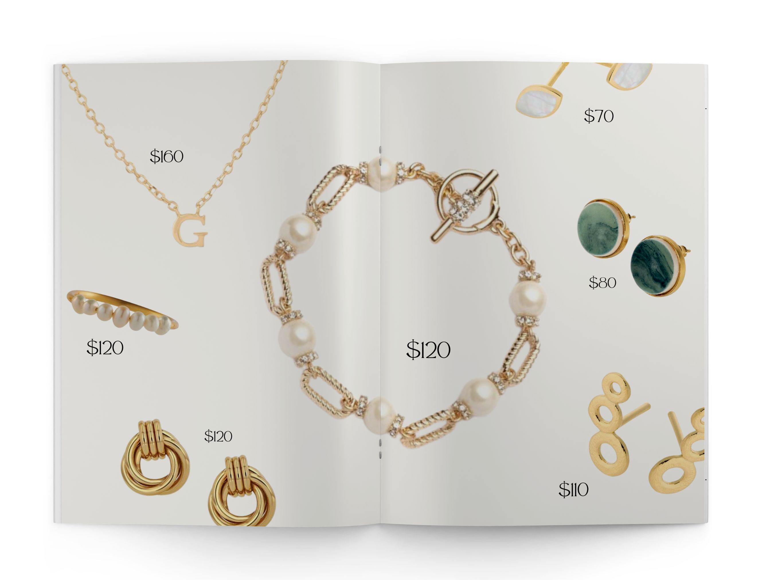 Jewelry Catalog Template, 20 Pages Editable in Canva | Ebook | Magazine ...