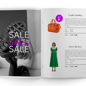 Sale Catalogue Template for Fashion Business, Fully Editable in Canva ...