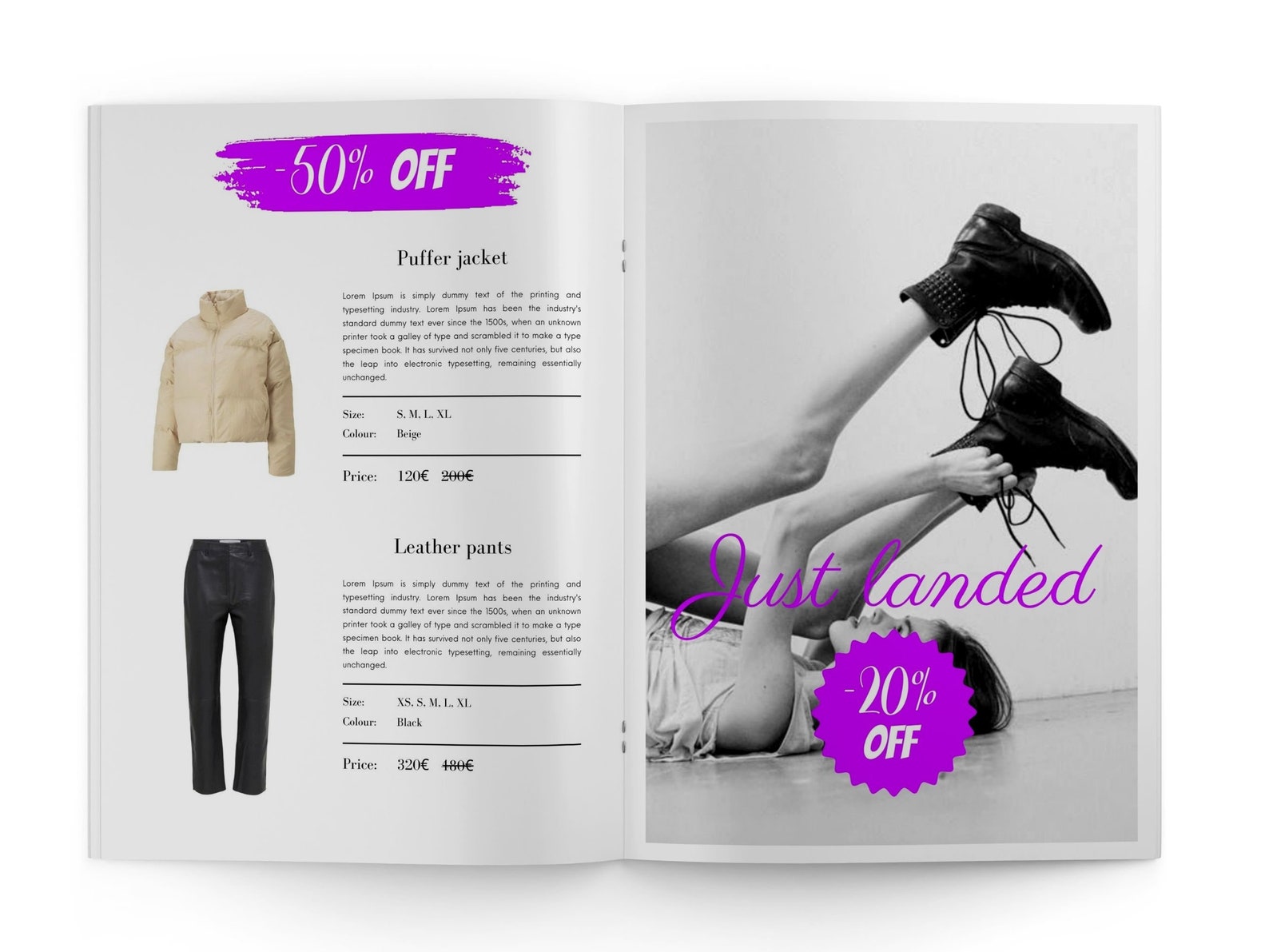 Sale Catalogue Template for Fashion Business, Fully Editable in Canva ...