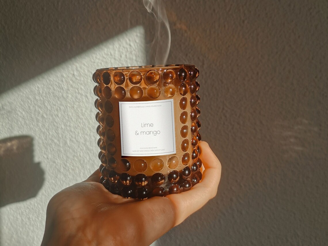 Editable Canva Candle Label Templates Custom Printable Candle Labels ...