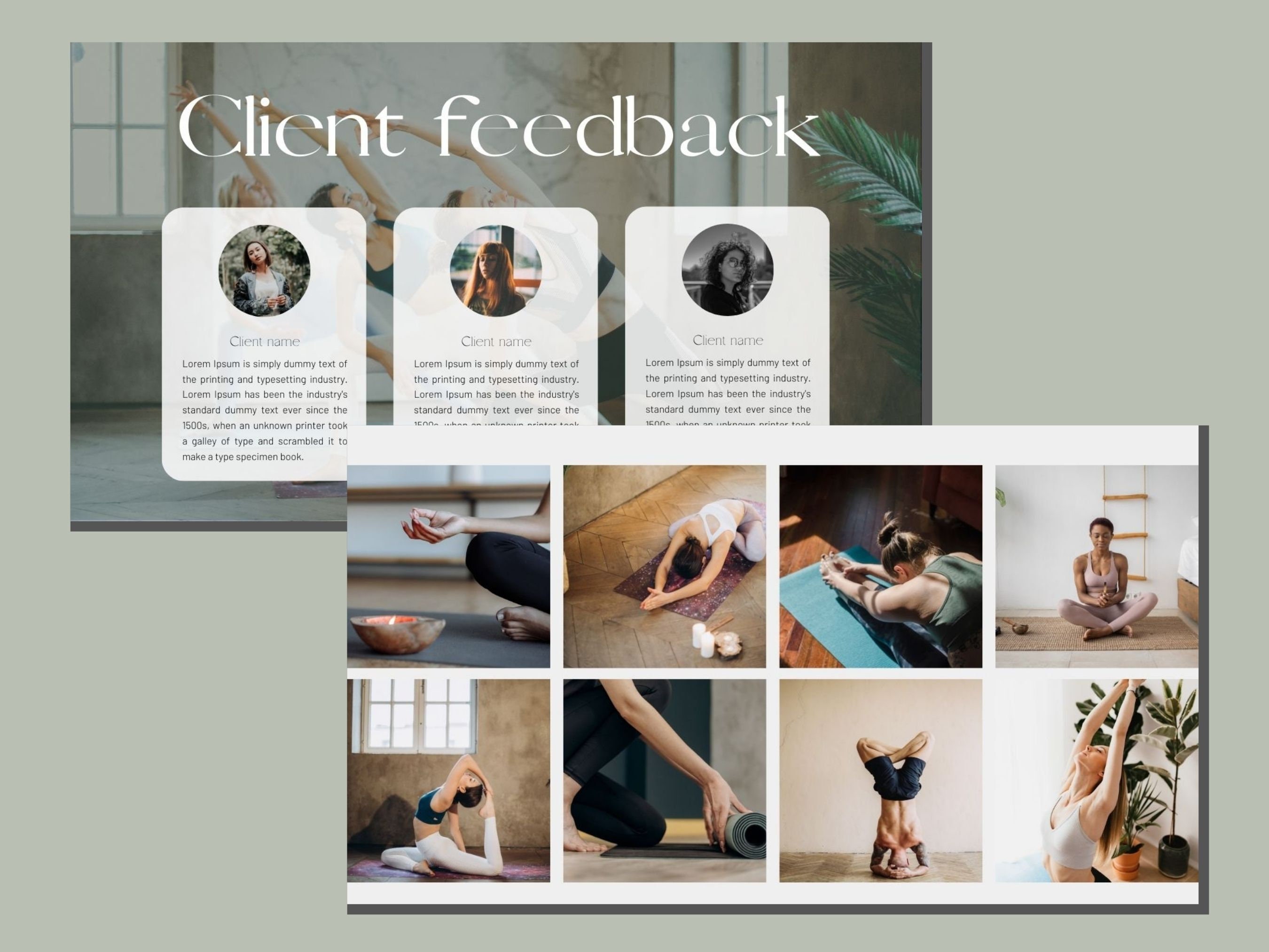 Yoga Instructor Website Design Template Editable in Canva Fitness ...
