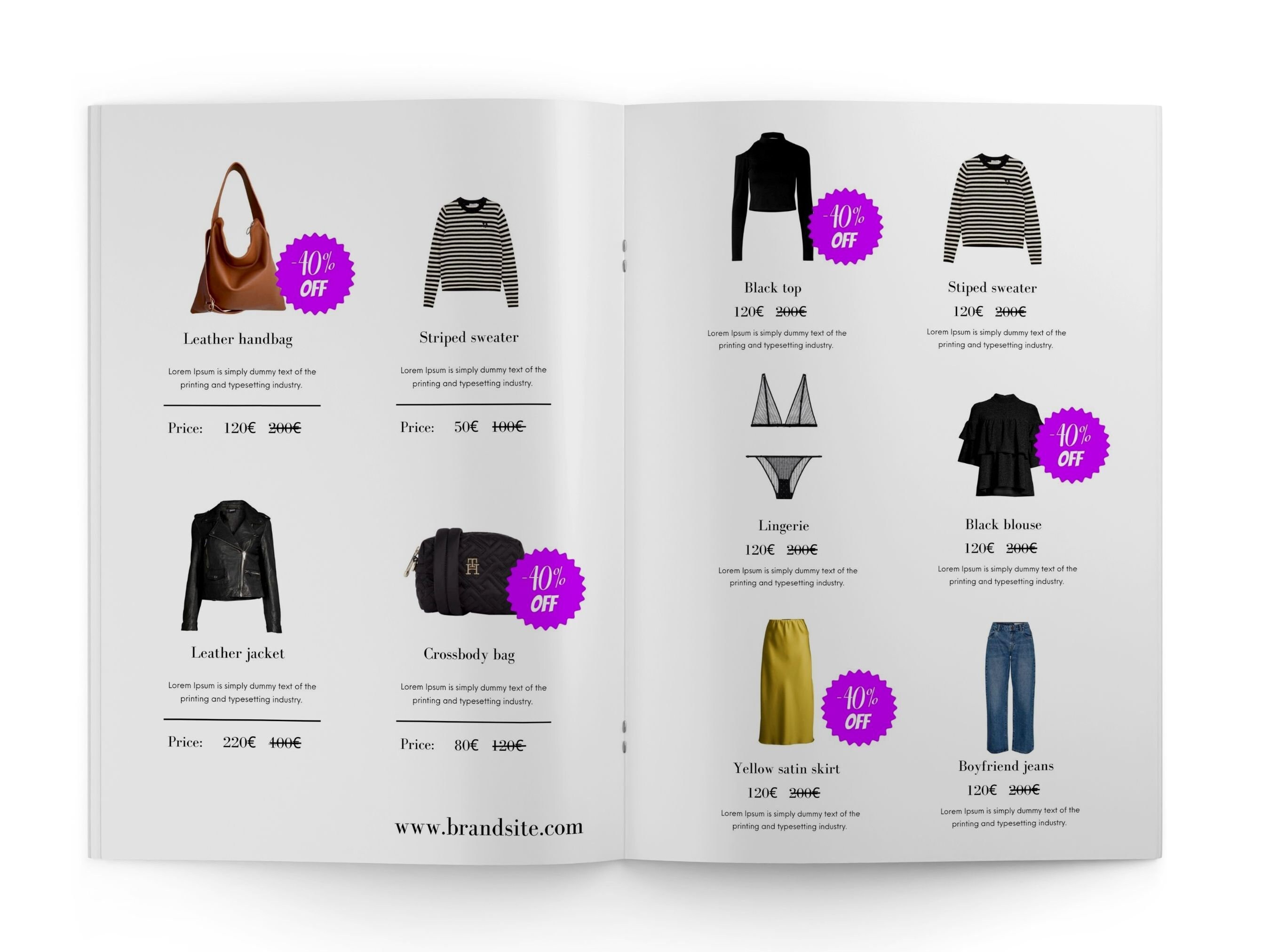 Sale Catalogue Template for Fashion Business, Fully Editable in Canva ...