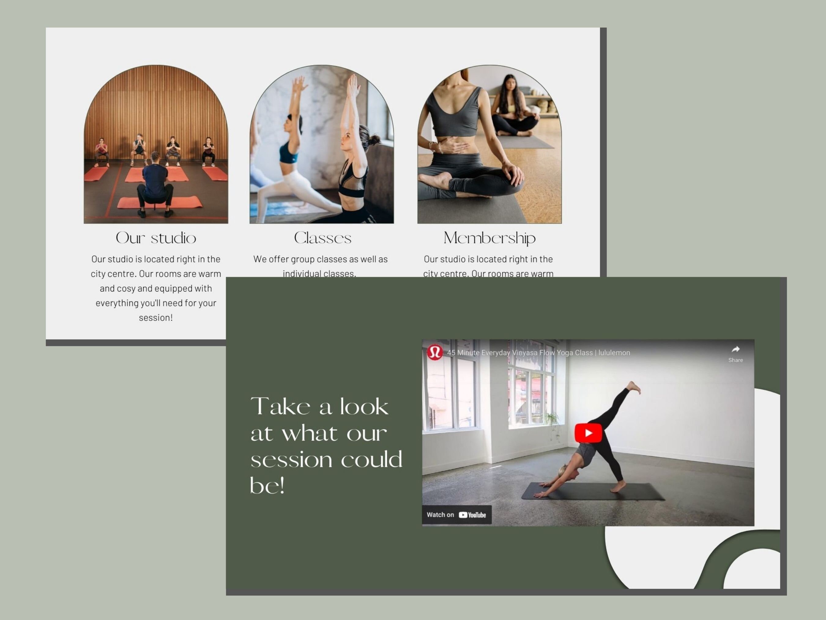 Yoga Instructor Website Design Template Editable in Canva Fitness ...