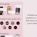Pink UGC Creator Portfolio Website Editable in Canva | Influencers ...