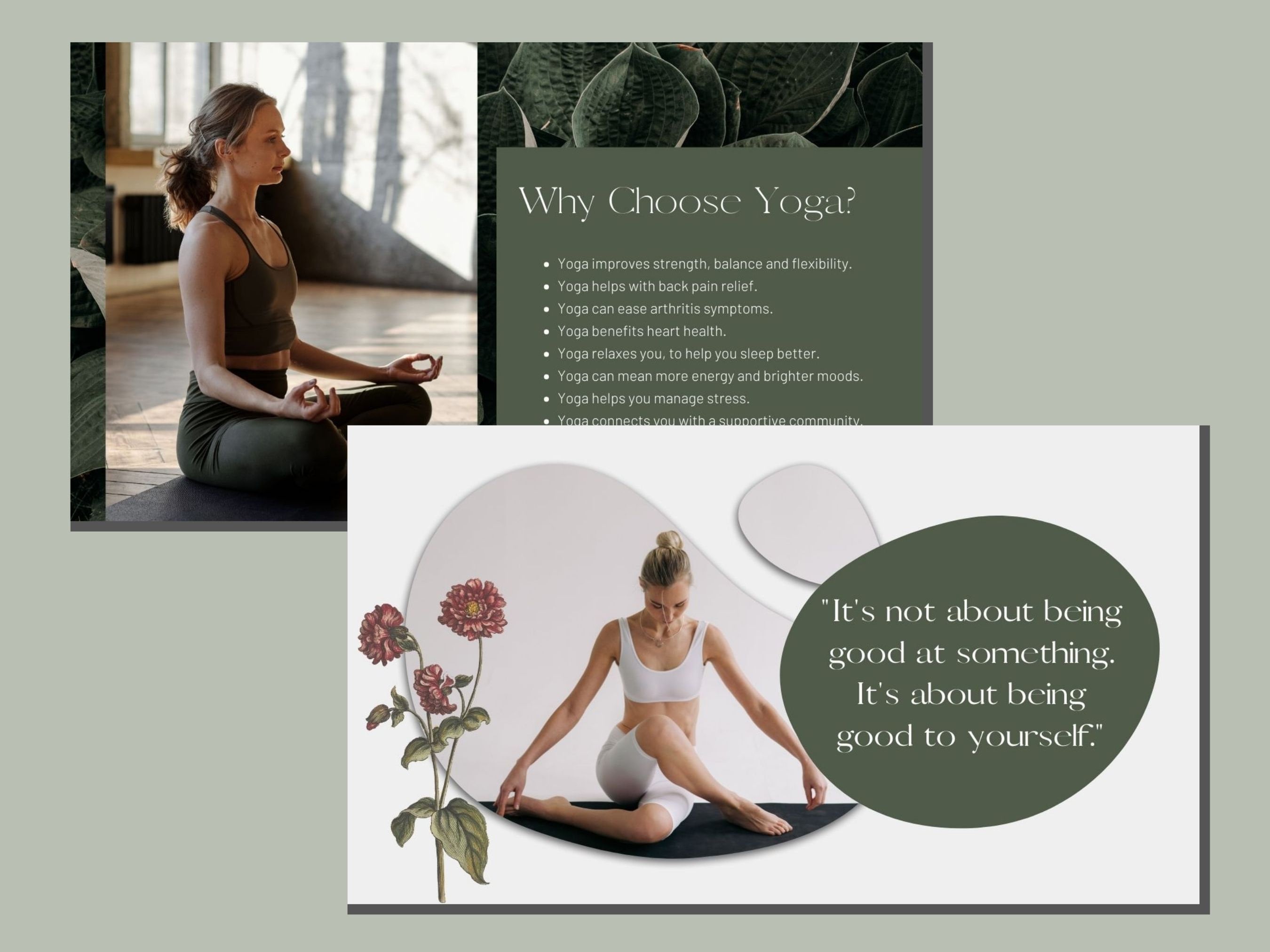 Yoga Instructor Website Design Template Editable in Canva Fitness ...