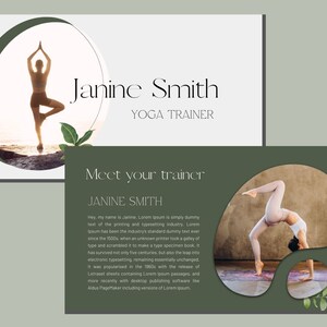 Yoga Instructor Website Design Template Editable in Canva | Fitness ...