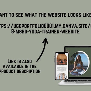 Yoga Instructor Website Design Template Editable in Canva | Fitness ...