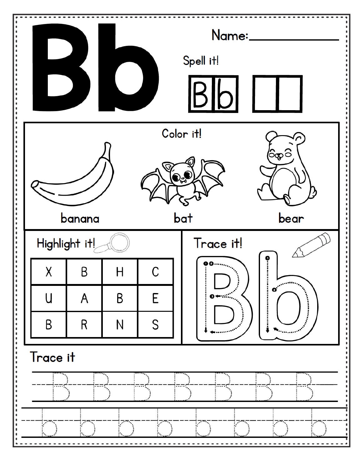 Alphabet Upper and Lower Case Formation and Coloring Worksheets. All 26 ...