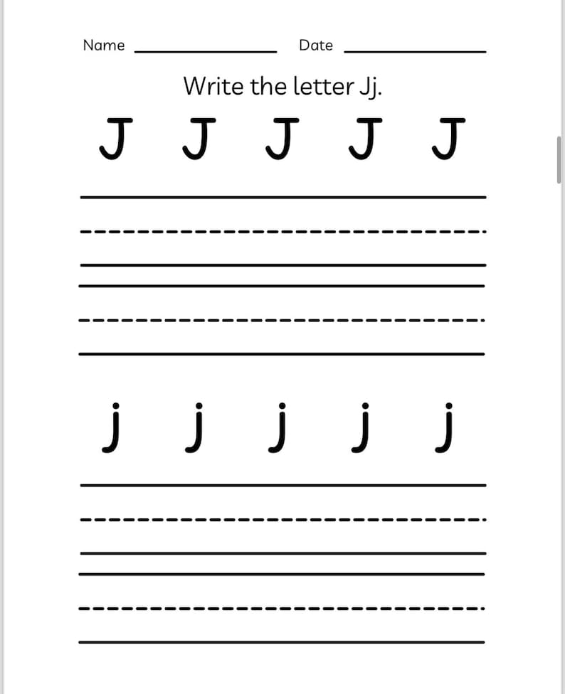 Preschool Alphabet Workbook (108 Pages) - Etsy