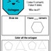 6 Page Shapes Learning Worksheets - Etsy