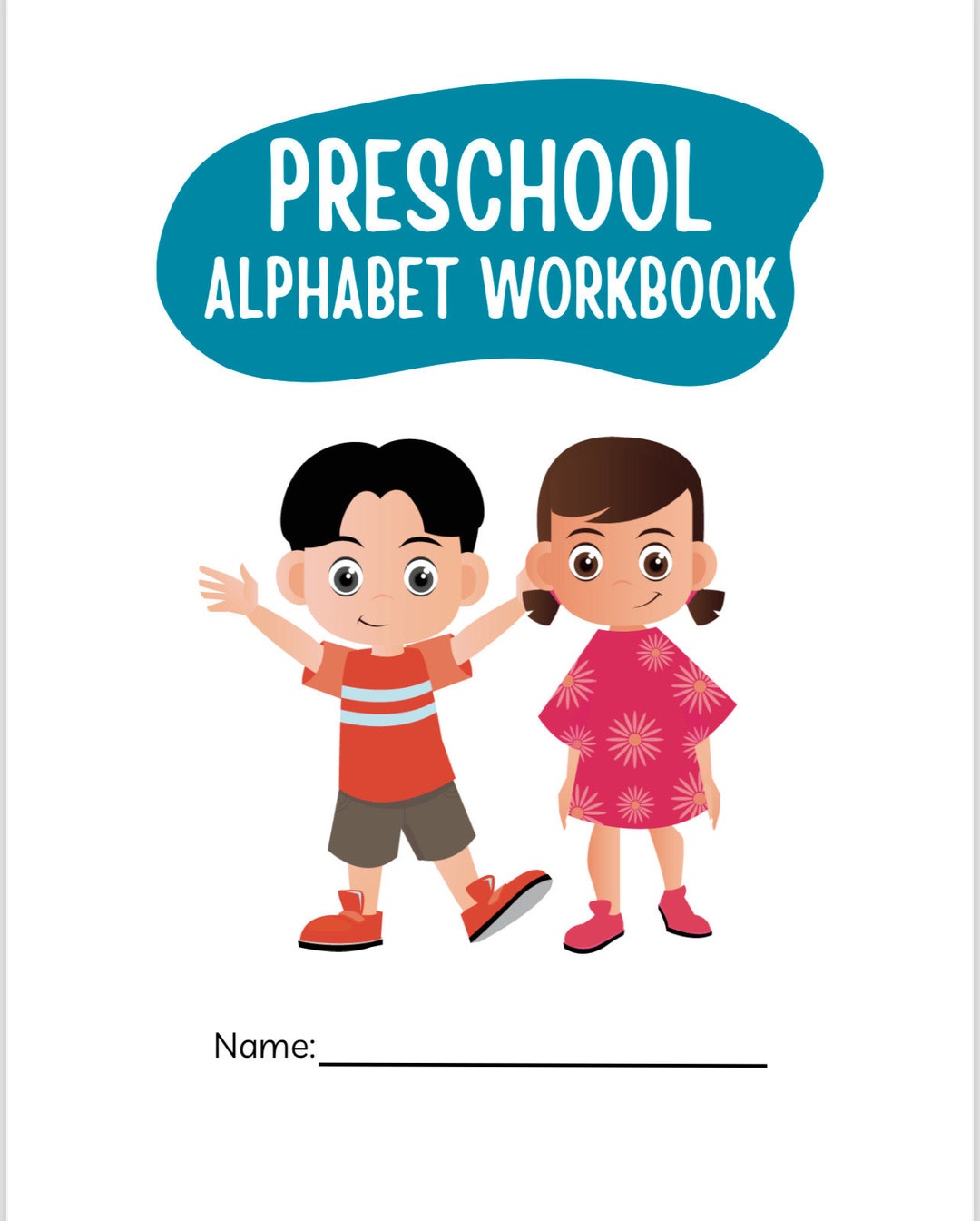 Preschool Alphabet Workbook (108 Pages) - Etsy