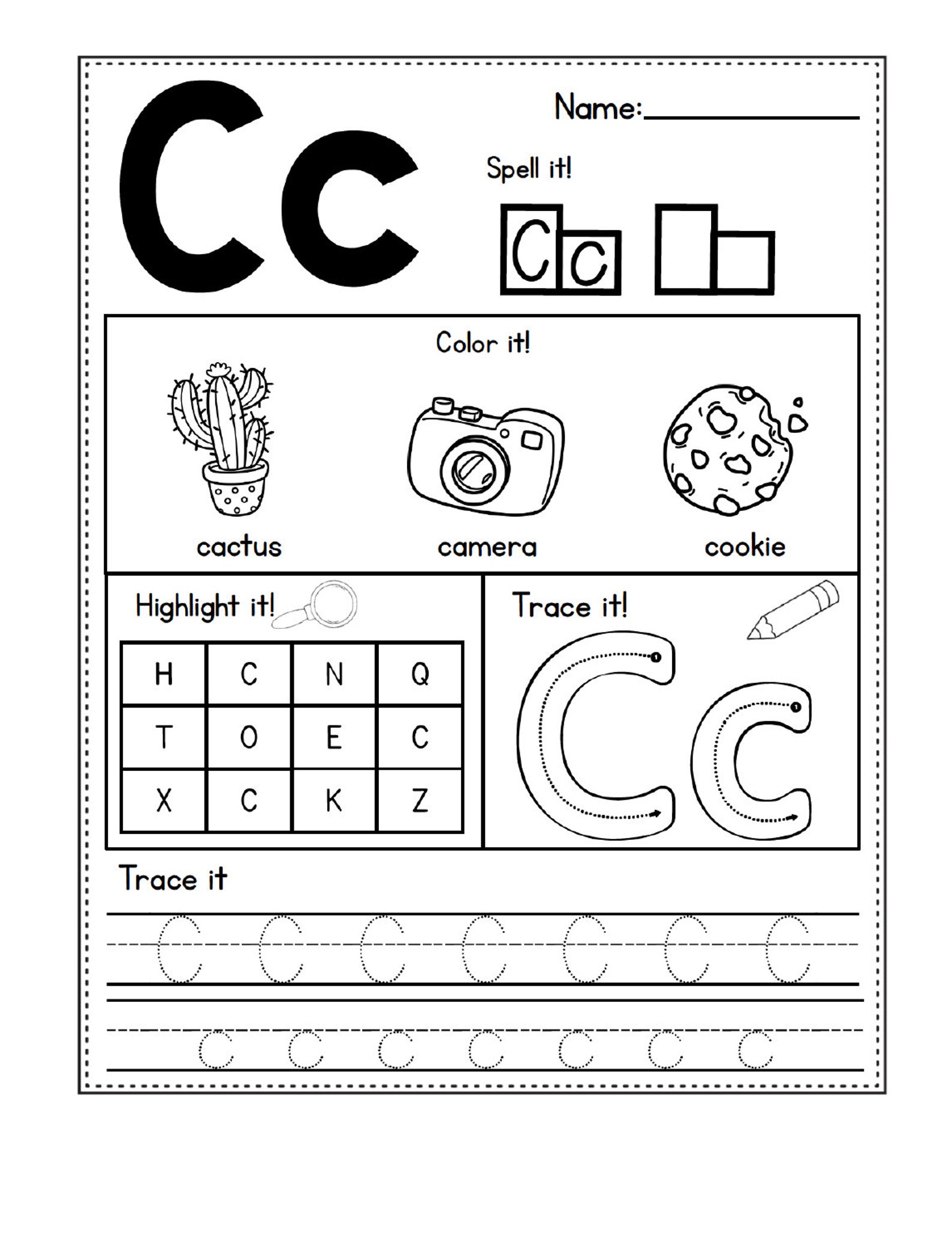 Alphabet Upper and Lower Case Formation and Coloring Worksheets. All 26 ...