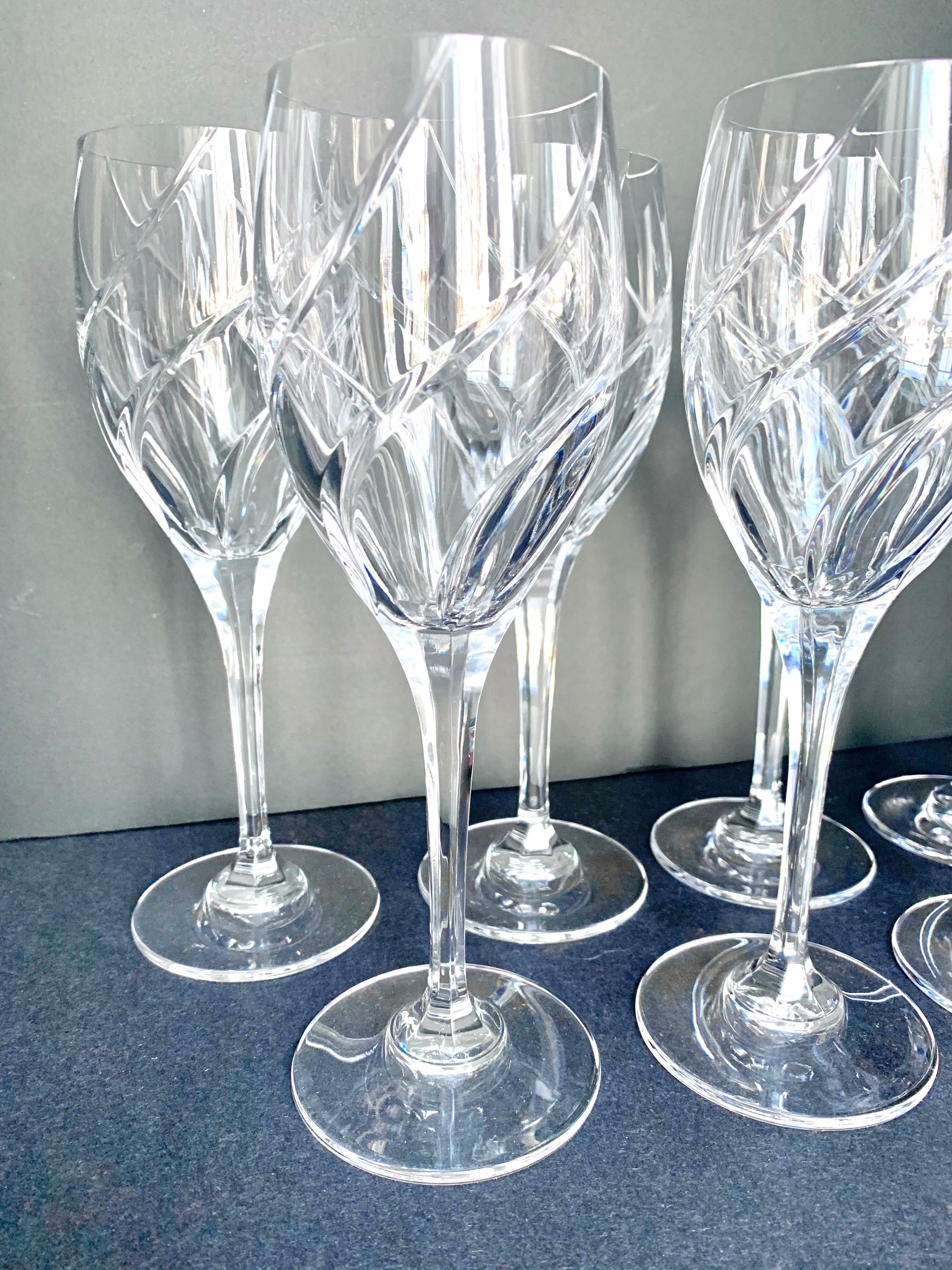 Mikasa Olympus Crystal Wine Glasses - Etsy