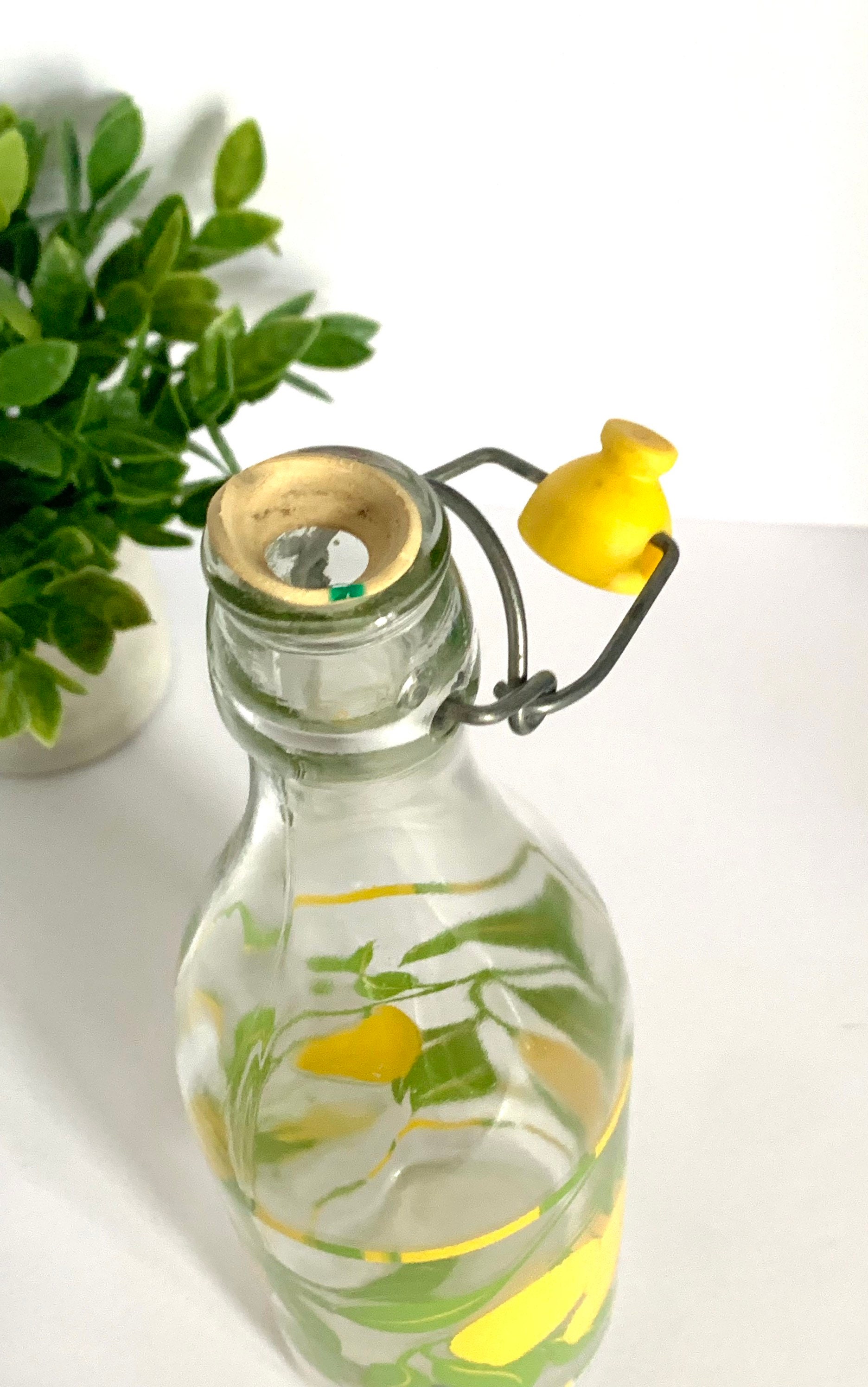 Vintage Cerve Hinged Bottle With Lemon Decal - Etsy