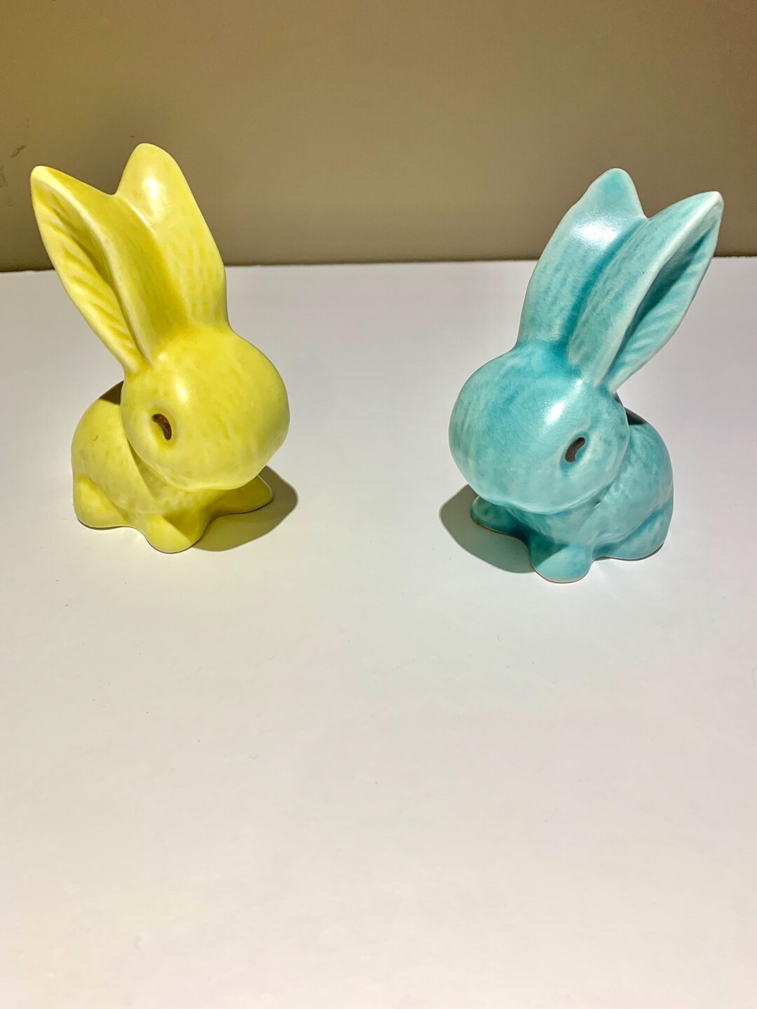 Sylvac Ceramic Bunnies Robins Egg Blue and Yellow - Etsy
