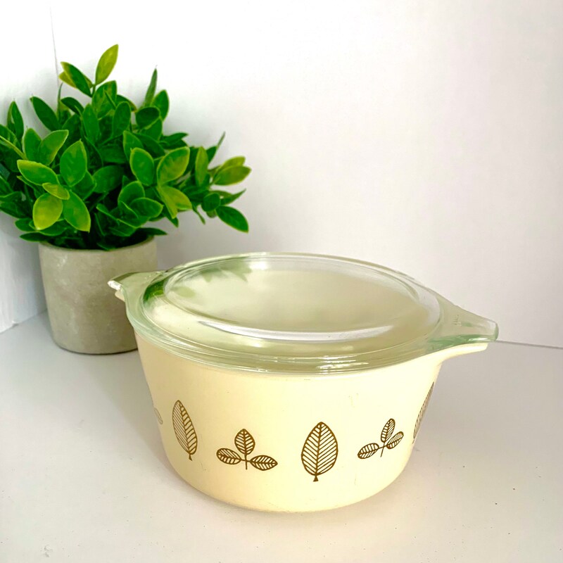 Pyrex Golden Leaf - Etsy