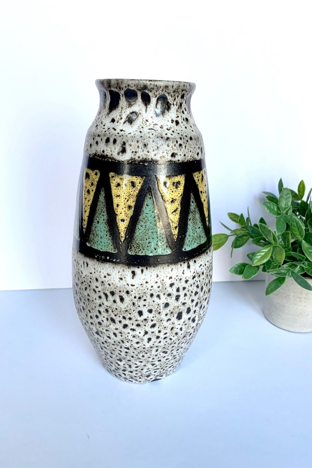 West German Pottery Jasba Keramik Vase Jasba Ceramic Vase Germany ...