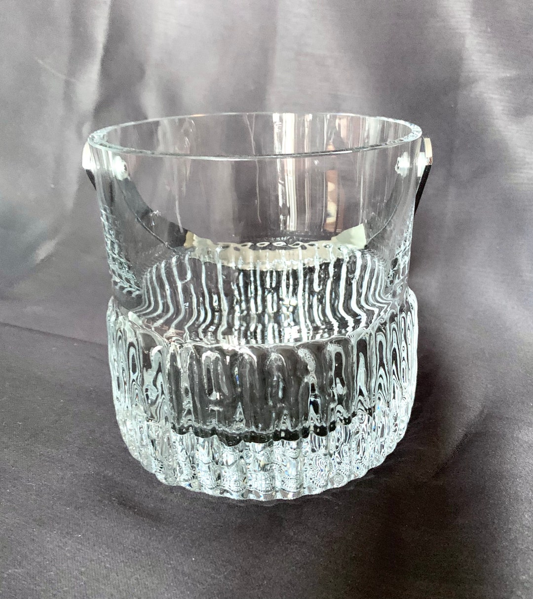 Kosta Boda Vintage Rurik Sweden Art Glass Handled Ice Bucket - Etsy