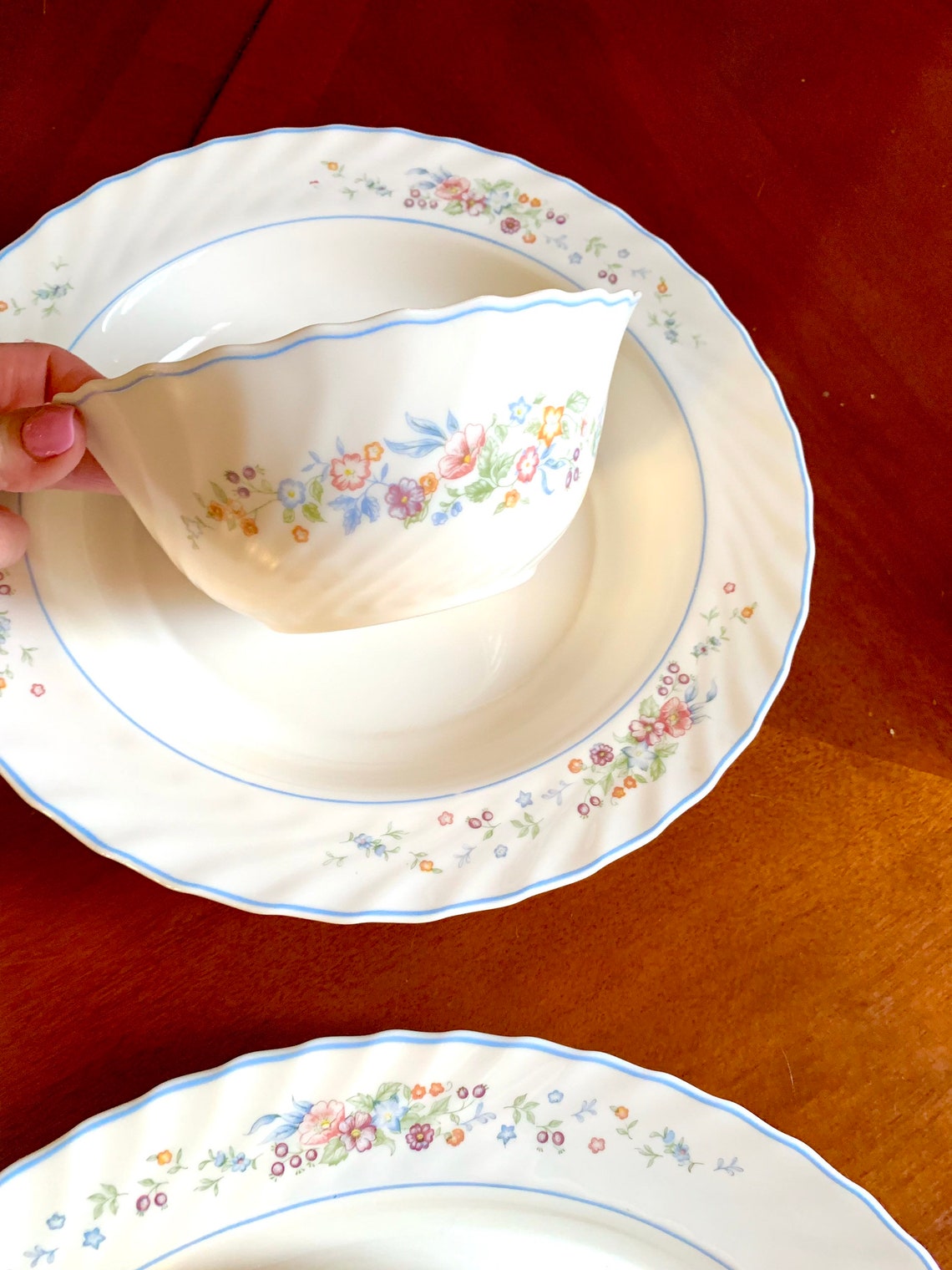 Vintage Arcopal France Victoria Pattern Dishes - Etsy