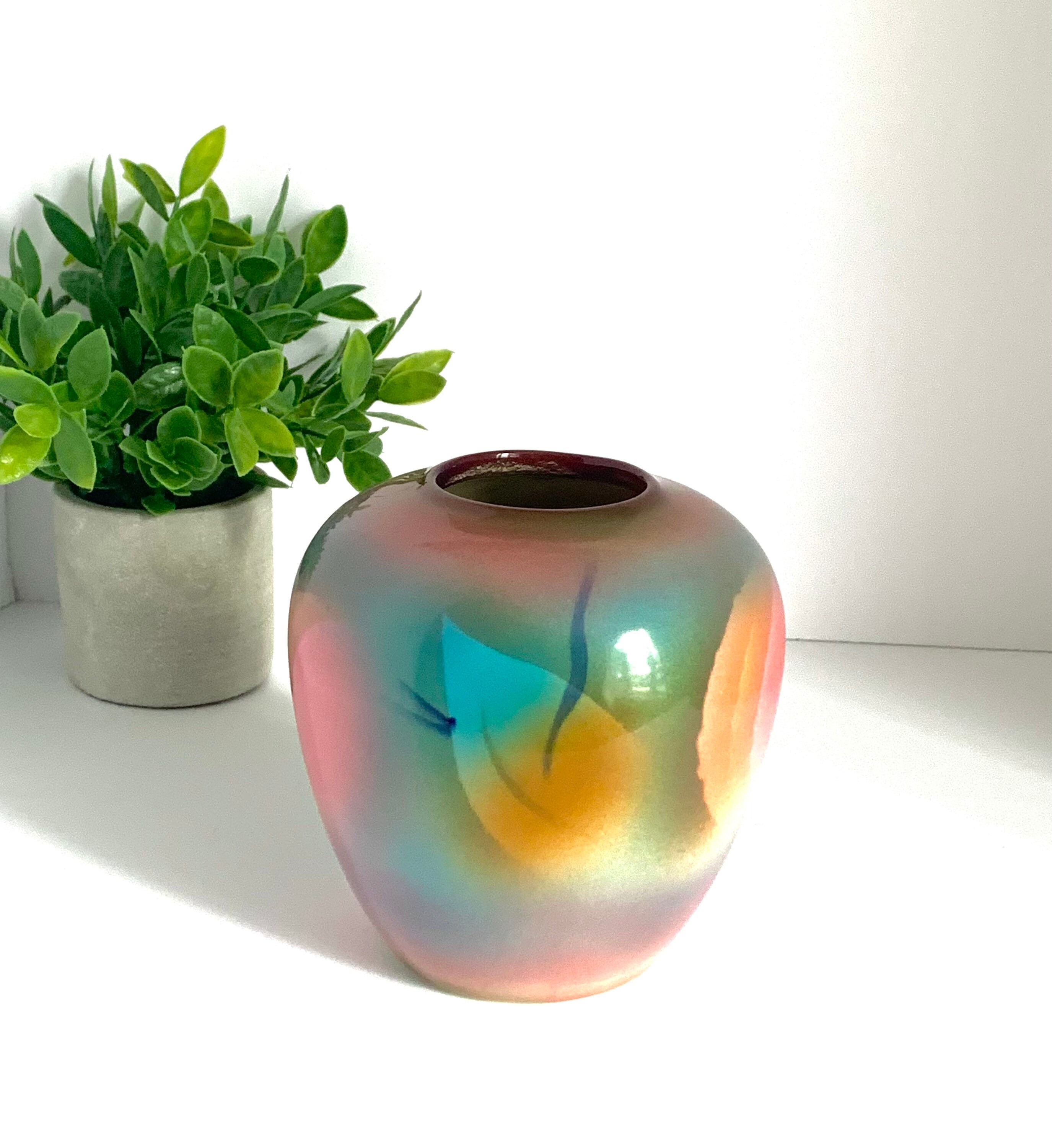 Vintage Authentic Judith Stiles Pottery Low Profile Vase 80s - Etsy