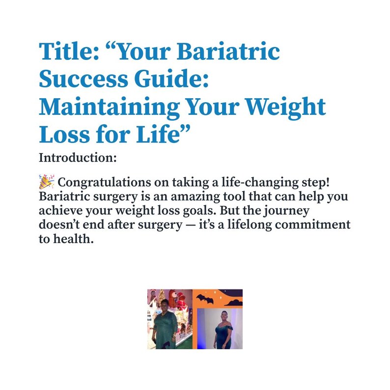 Your Bariatric Success Guide: Maintaining Your Weight Loss for Life ...