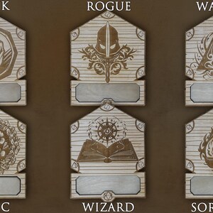 Wood DND Coasters | Druid D&D Cup Coaster | Dungeons and Dragons ...