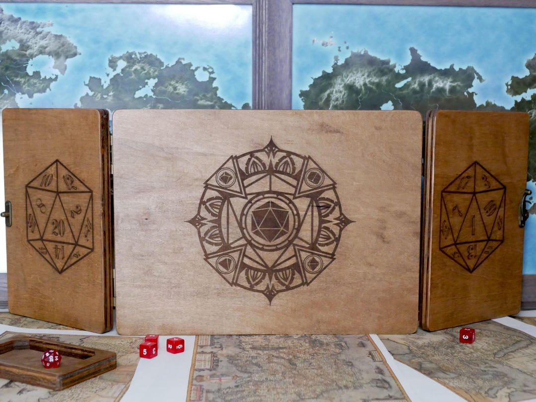DM Screen, Custom Dungeons and Dragons Wood Dungeon Master Screen ...