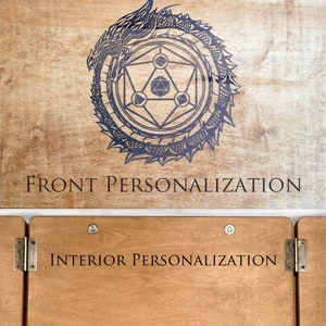 Personalized Engraved Wood Dungeon Master Screen, Custom D&D DM Screen ...