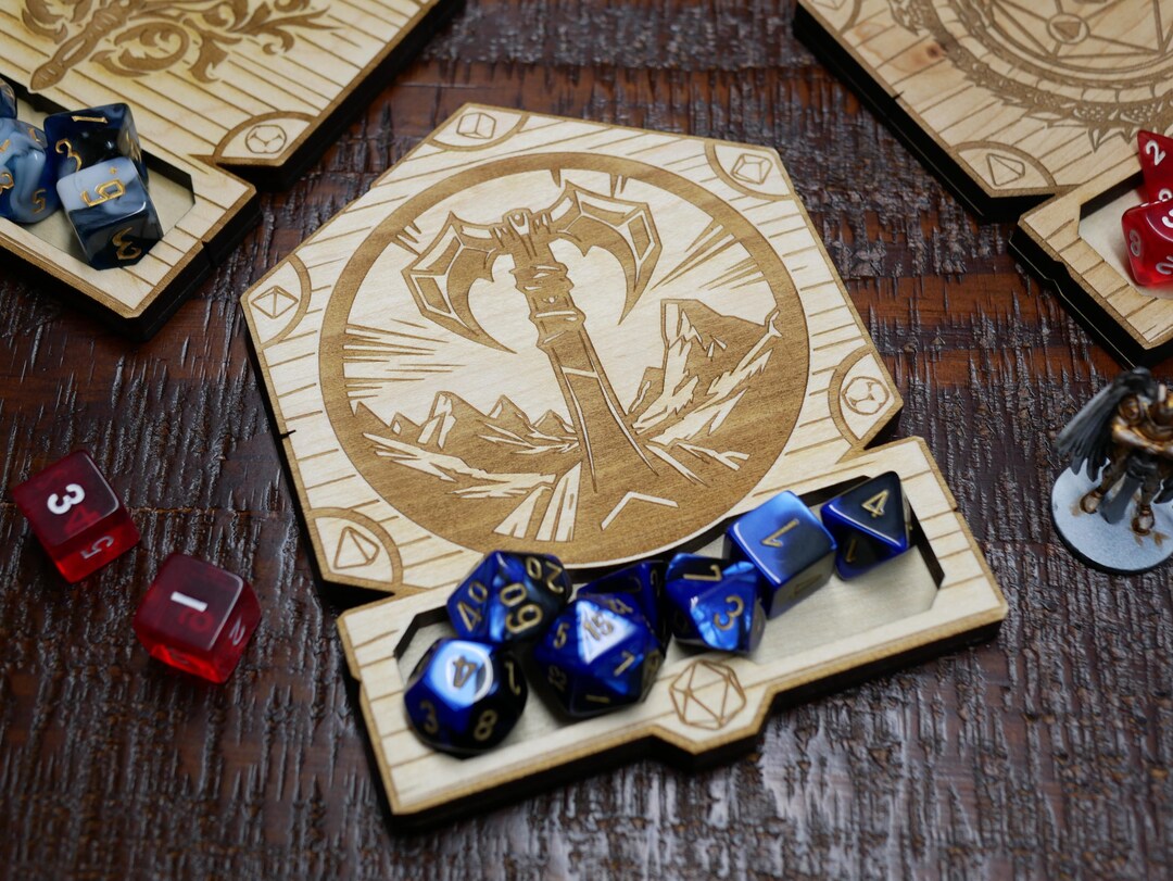 Wood DND Coasters | Barbarian D&D Cup Coaster | Dungeons and Dragons ...