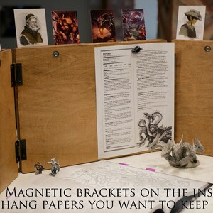 Personalized Engraved Wood Dungeon Master Screen, Custom D&D DM Screen ...