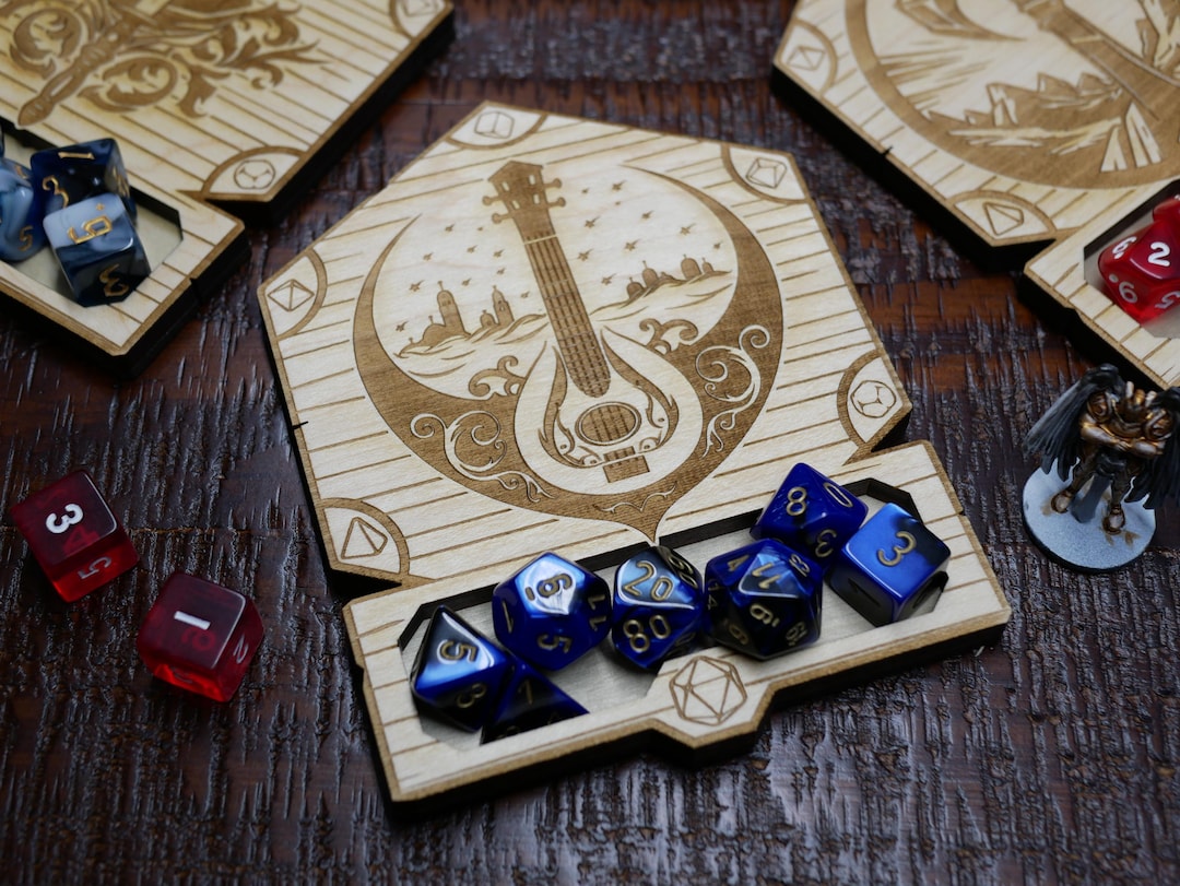 Wood DND Coasters | Bard D&D Cup Coaster | Dungeons and Dragons ...