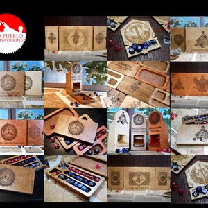 Personalized D&D Dice Box, Wizard Dungeons and Dragons Wooden Dice ...