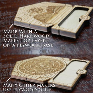 Wood DND Coasters | Druid D&D Cup Coaster | Dungeons and Dragons ...