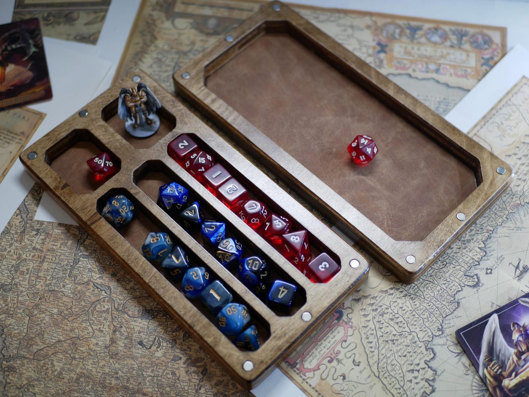 DND Dice Box, Custom Personalized Engraved Wood Dungeons and Dragons ...
