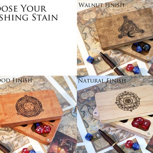 Wooden DND Dice Box and Tray Set for Dungeons & Dragons, Custom ...