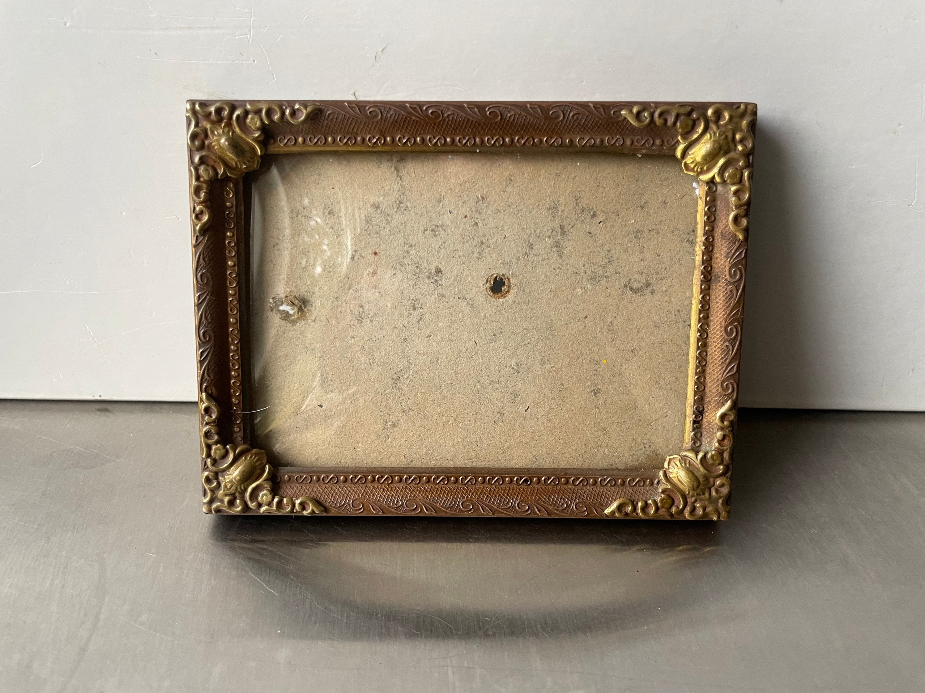 Vintage Metal Gold & Copper Colored Picture Frame Brass 12.5 - Etsy