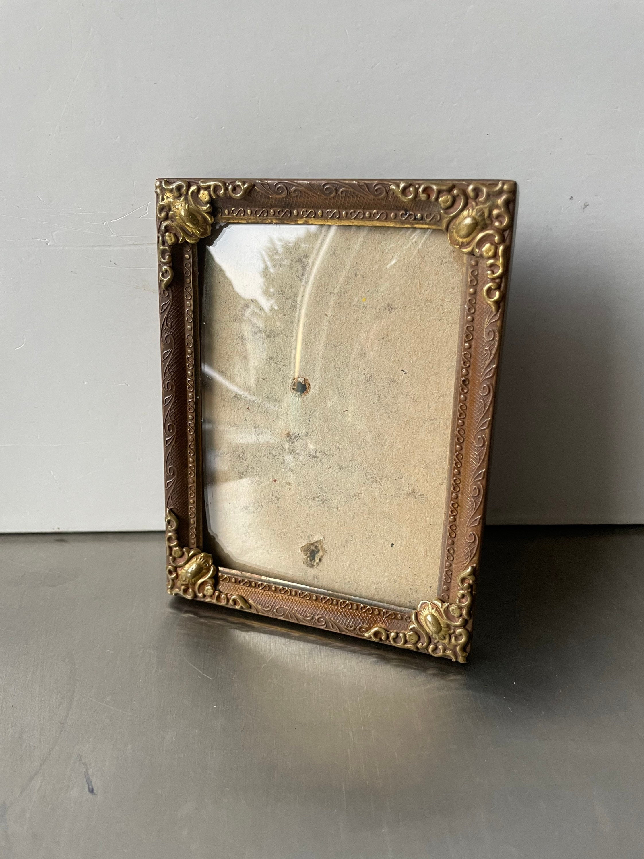 Vintage Metal Gold & Copper Colored Picture Frame Brass 12.5 - Etsy